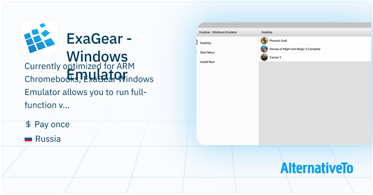 ExaGear - Windows Emulator: Run Windows apps on Chromebook and ARM ...