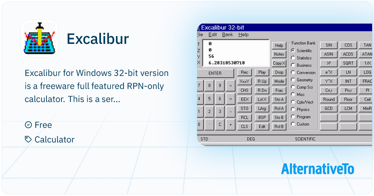 Excalibur: For Windows 32-bit version is a | AlternativeTo