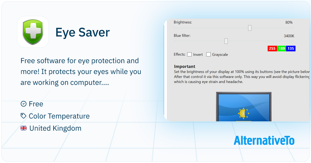 Eye Saver: Free software for eye protection and more! | AlternativeTo