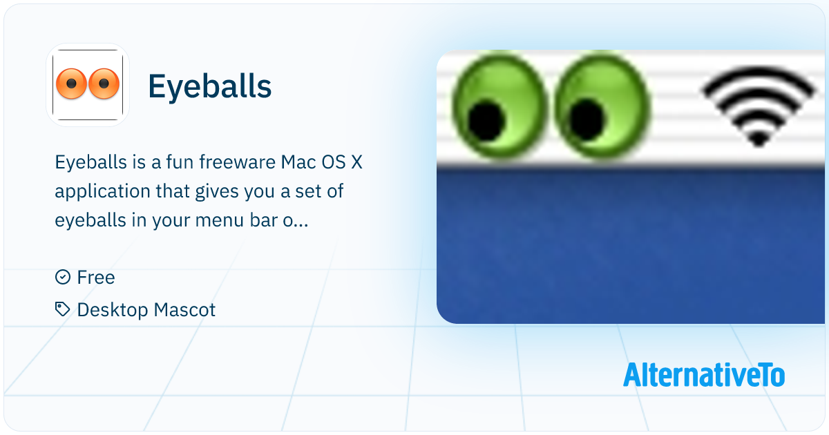 Eyeballs: Fun freeware Mac OS X application that gives you a set of ...