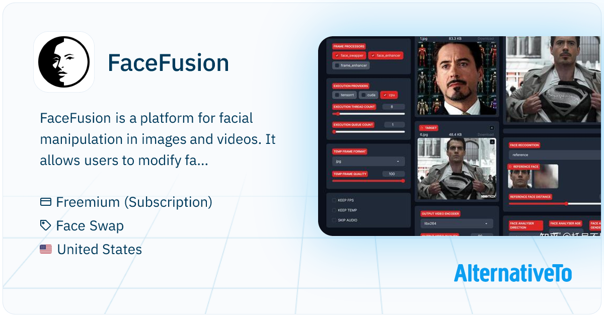 FaceFusion: Instant face manipulation with privacy, easy setup, no fees ...
