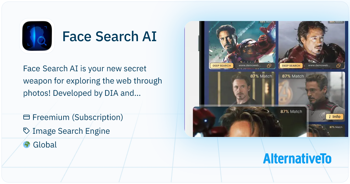 Face Search AI: Does the hard work for you, searching across the web ...