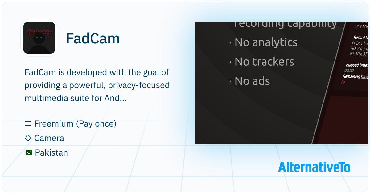 FadCam: Open-source, ad-free Android multimedia recorder with ...