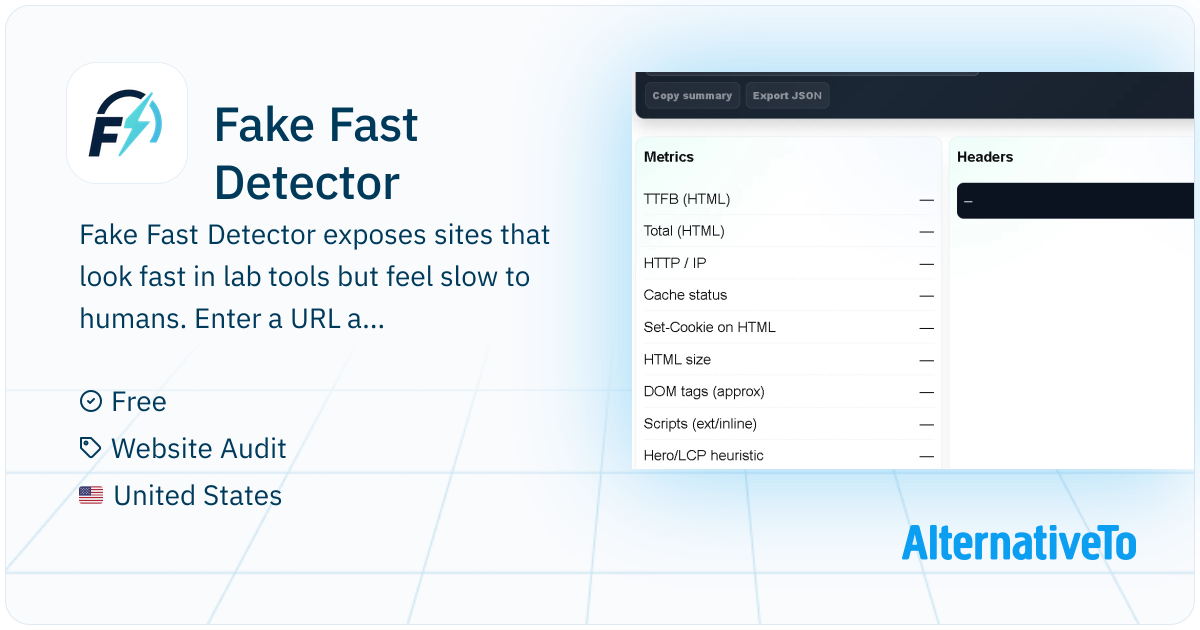 Fake Fast Detector: One-click probe that spots edge-cache misses, slow ...