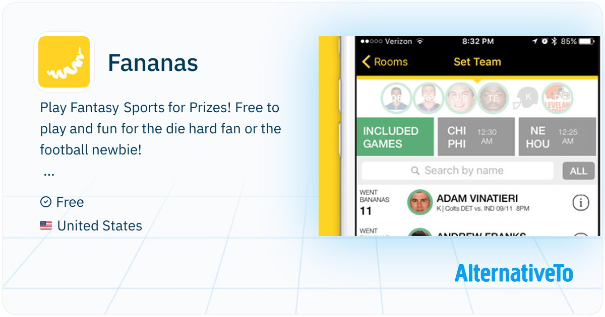 Fananas: Super Easy Fantasy Football App for Prizes!!! | AlternativeTo