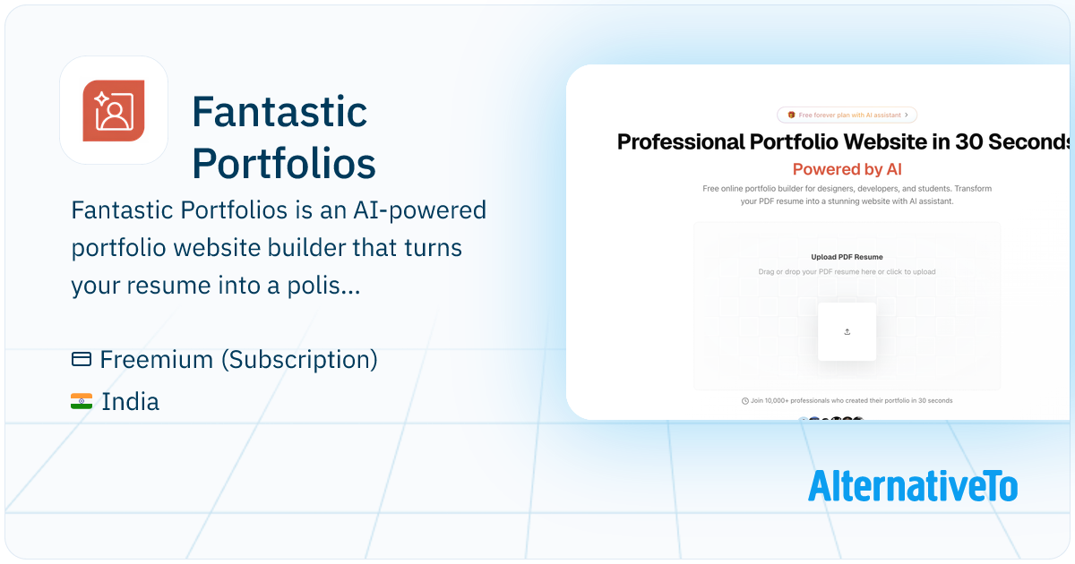 Fantastic Portfolios: An AI-powered portfolio website builder within 30 ...