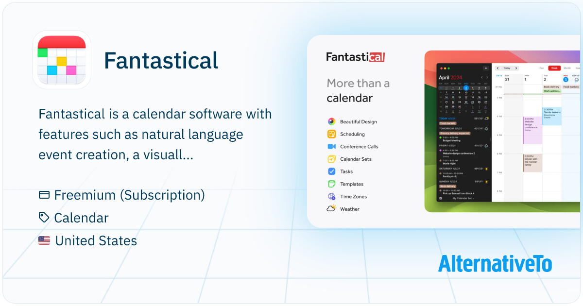 Fantastical: Effortless scheduling, sync, and vibrant calendar ...