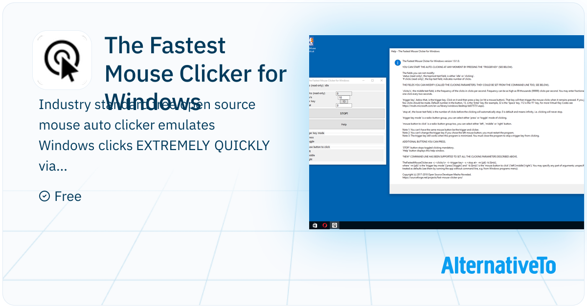 The Fastest Mouse Clicker for Windows: Free and fast, open source, full ...