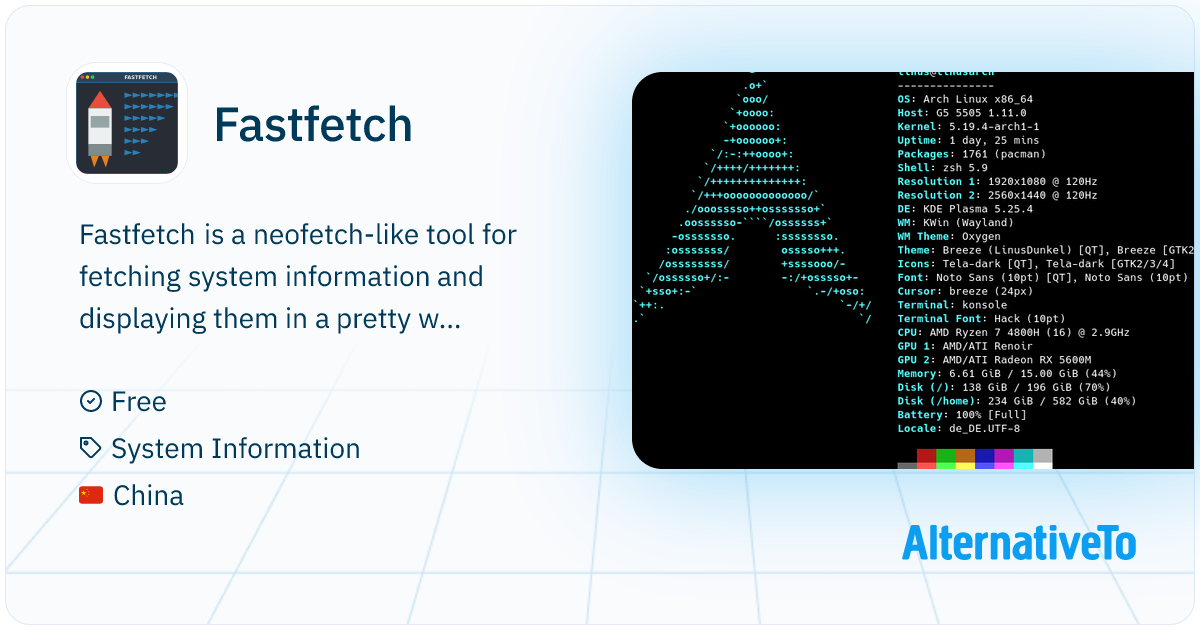 Fastfetch: Like neofetch, but much faster because written in ...