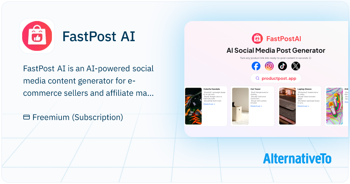 FastPost AI: Turn any product link into social media posts in 30 ...