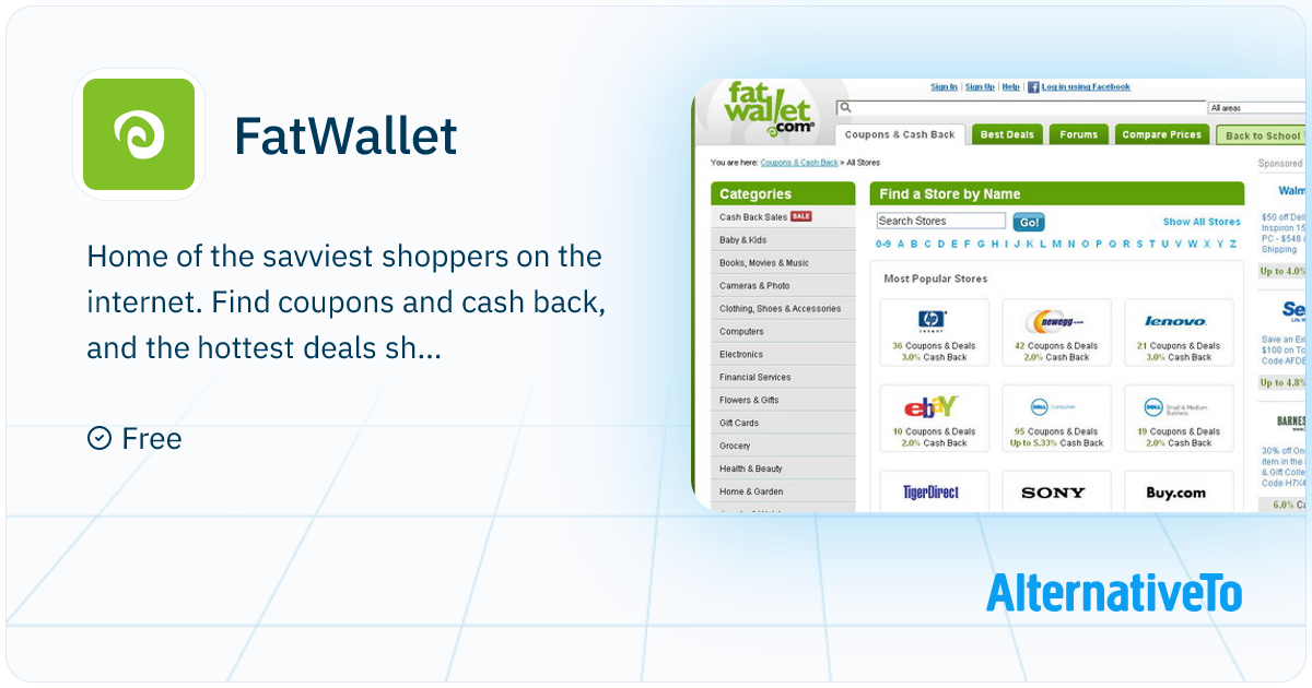 FatWallet: Home of the savviest shoppers on the internet | AlternativeTo