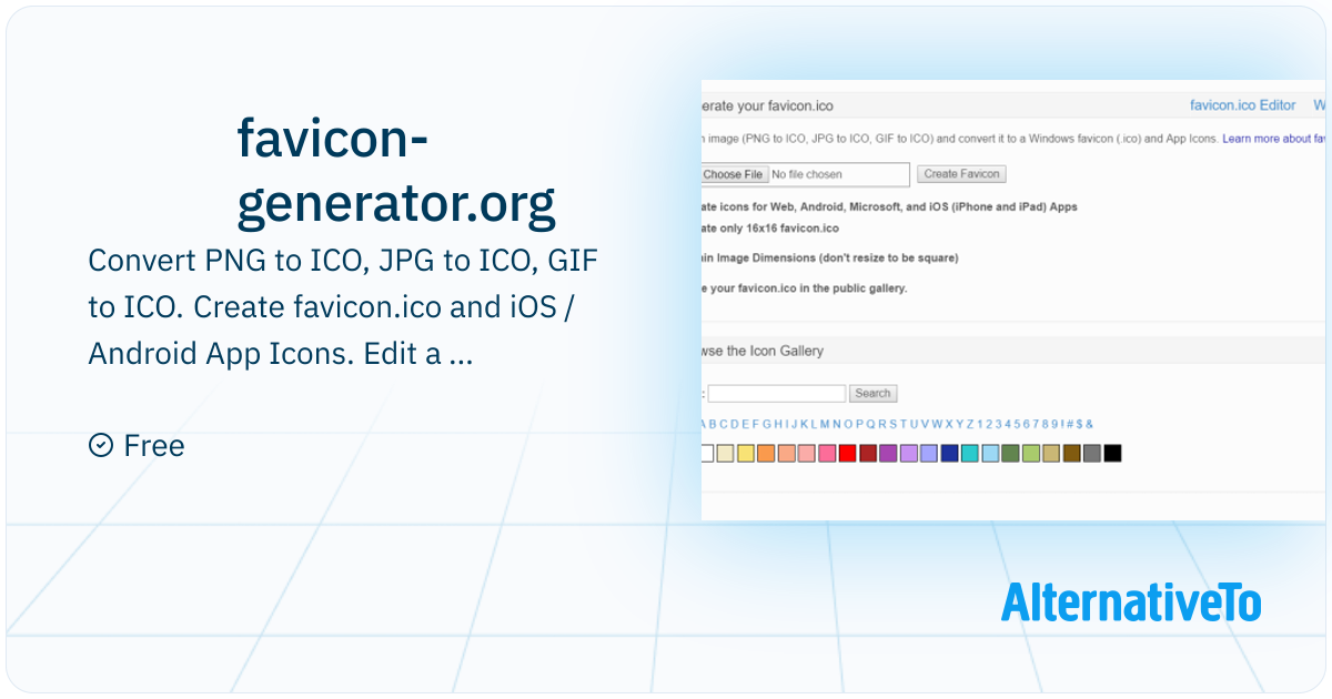 favicon-generator.org: Generate icons for website and mobile app stores ...
