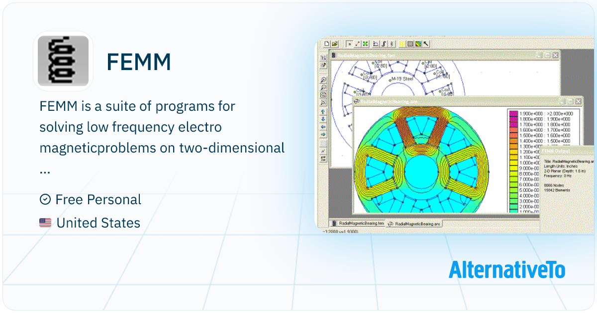 FEMM: Suite of programs for solving low | AlternativeTo