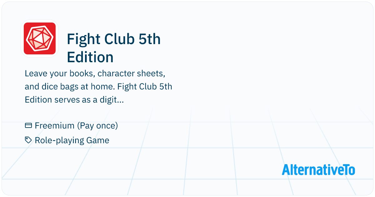 Fight Club 5th Edition: Character Management for D&D Fifth Edition ...