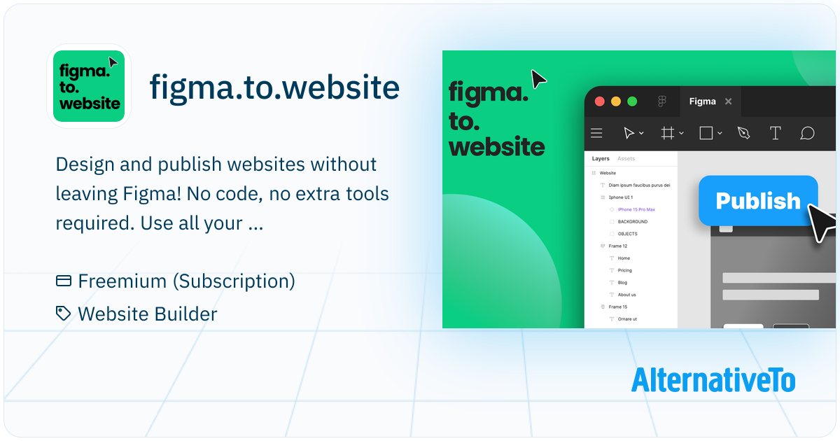 figma.to.website: Design and publish website without leaving Figma ...
