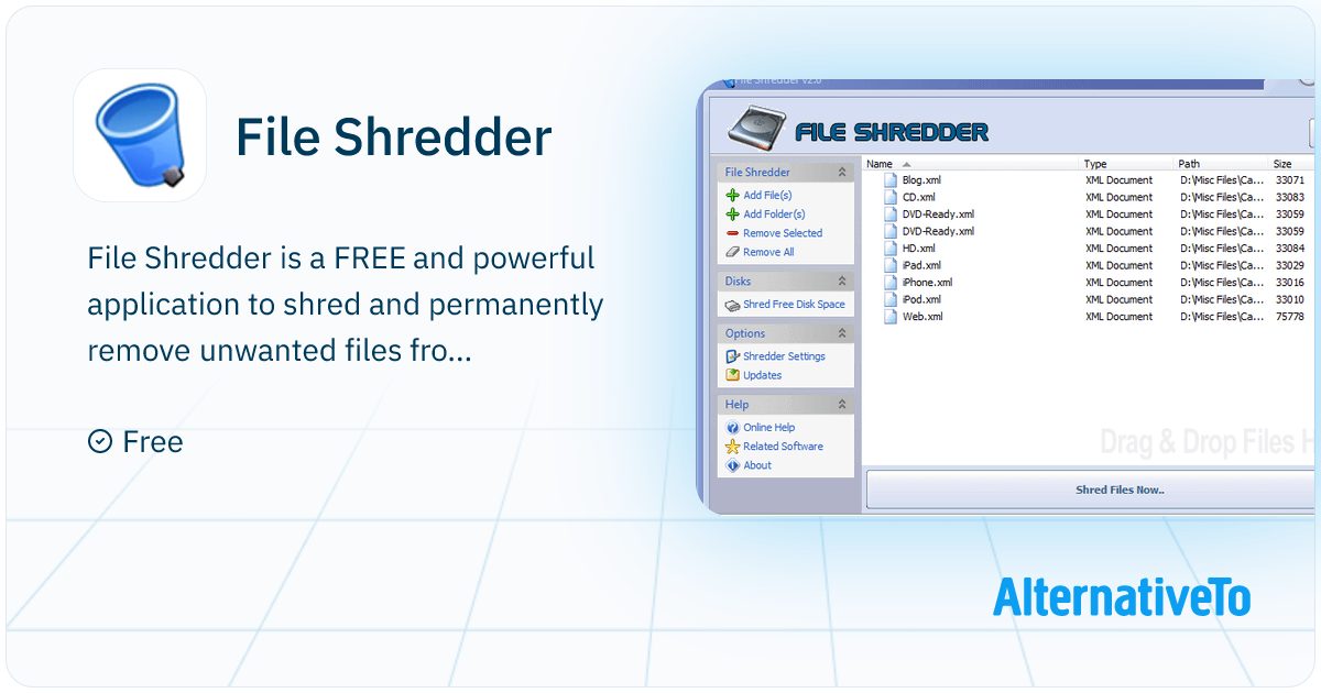 File Shredder: Is free desktop application for shredding (destroying ...