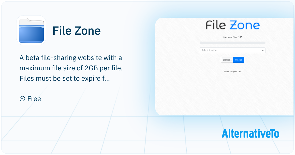 File Zone: A Beta file-sharing website with a maximum file size of 2GB ...