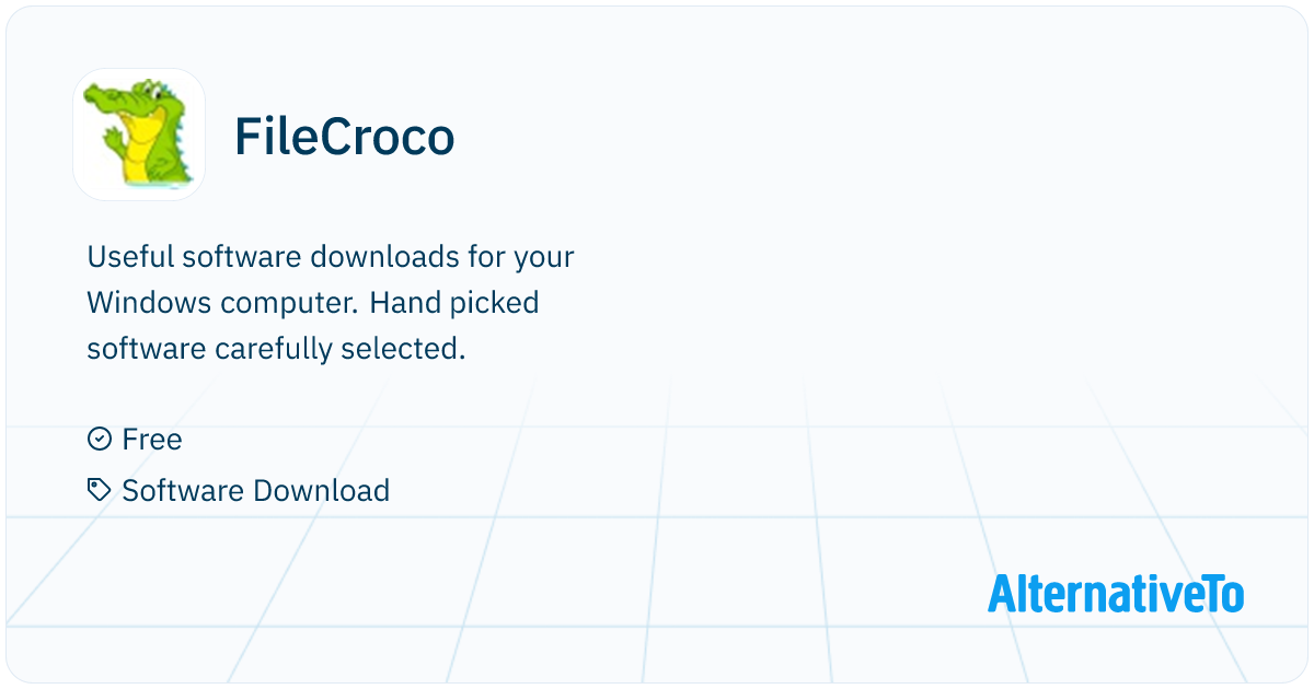 FileCroco: Useful software downloads for your Windows | AlternativeTo