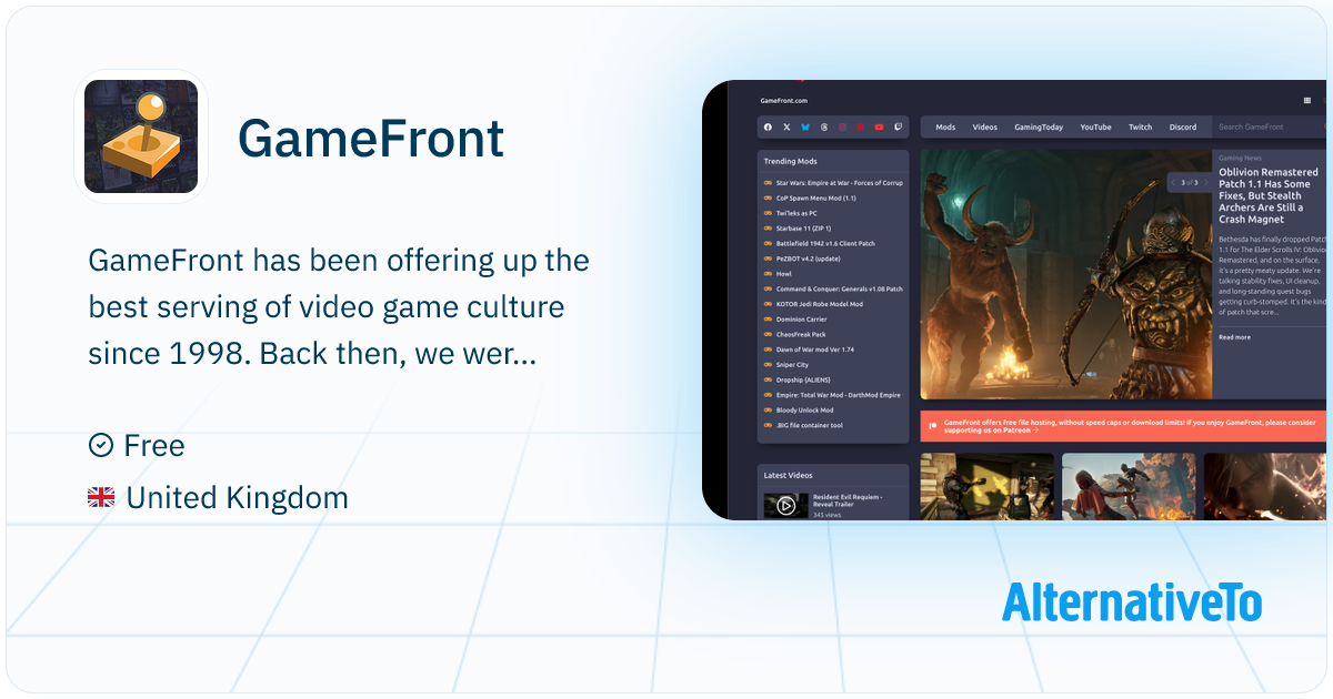 GameFront: Player and developer run community that gives gamers both ...