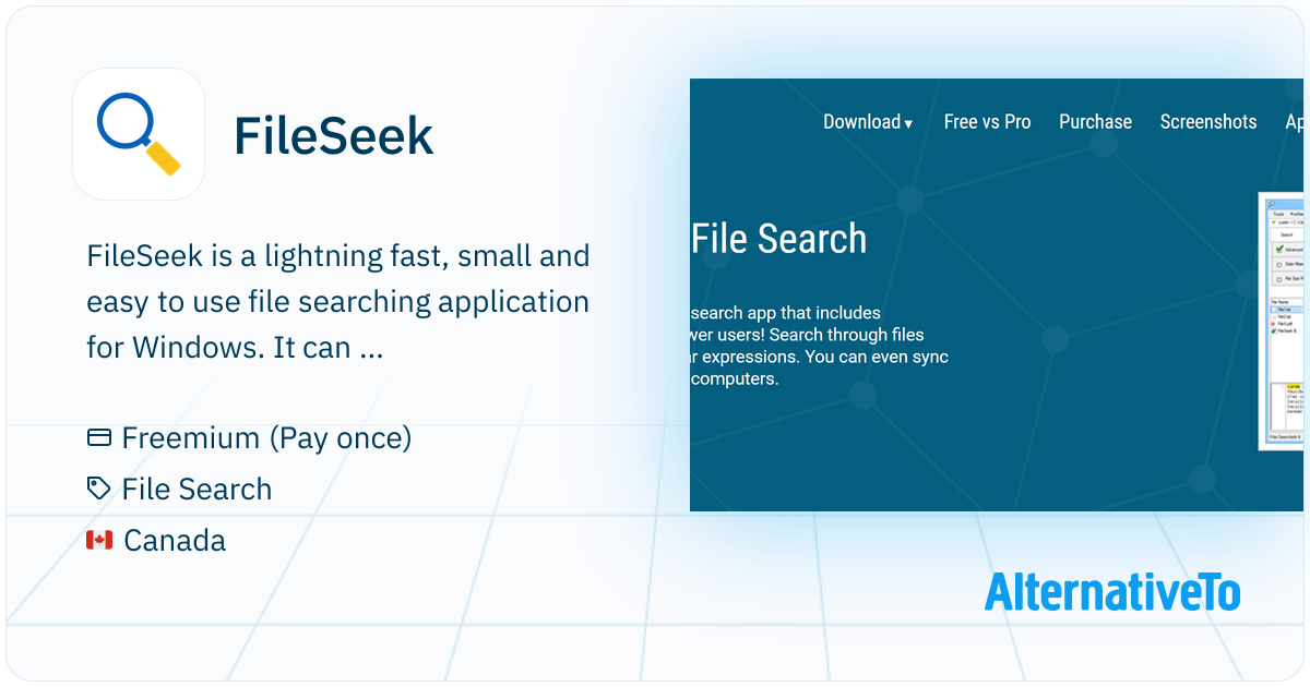 FileSeek: Easy-to-use file search app that includes advanced ...