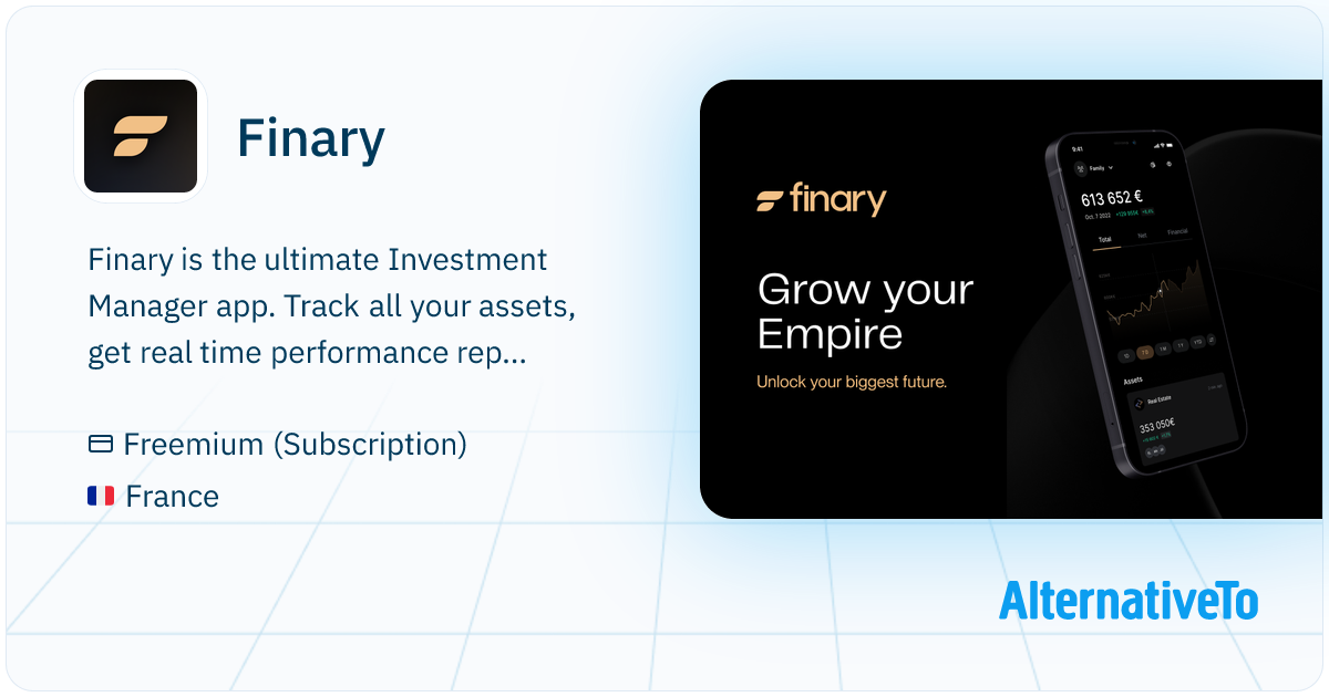 Finary: Portfolio tracker for the modern investor. | AlternativeTo