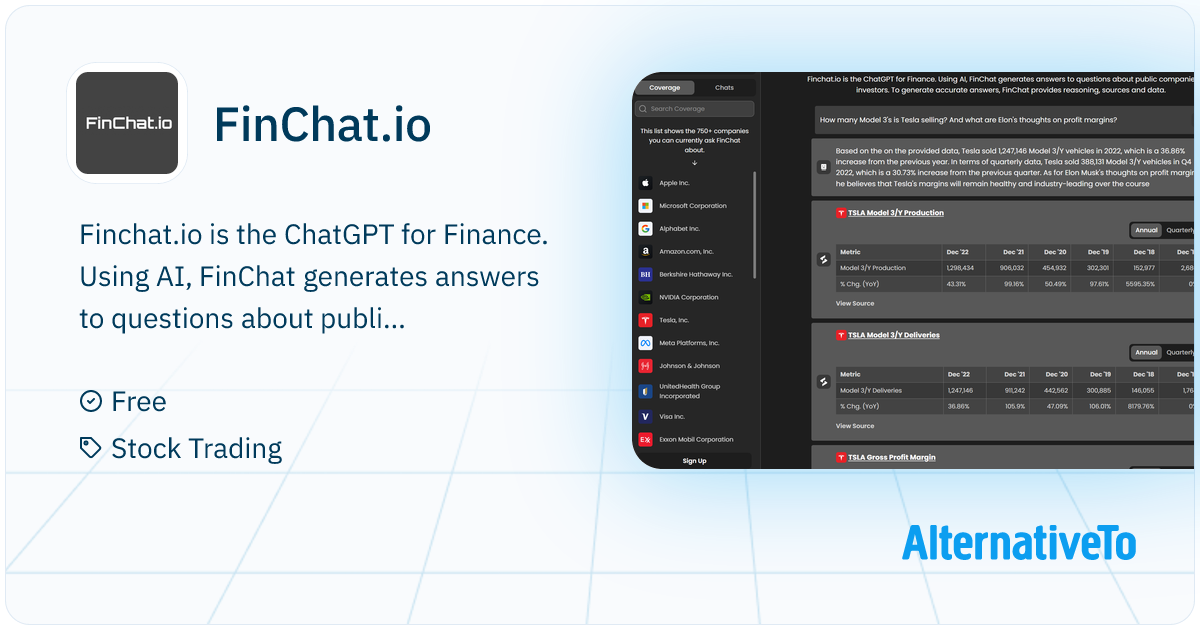 FinChat.io: FinChat will provide you with latest information on 750 ...