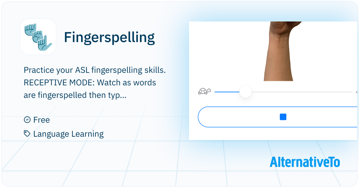 Fingerspelling: IOS app to practice ASL fingerspelling | AlternativeTo