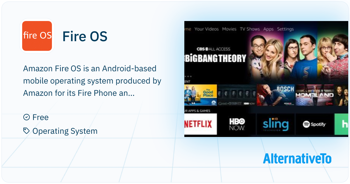Fire OS: Amazon Fire OS is an Android-based mobile operating system ...