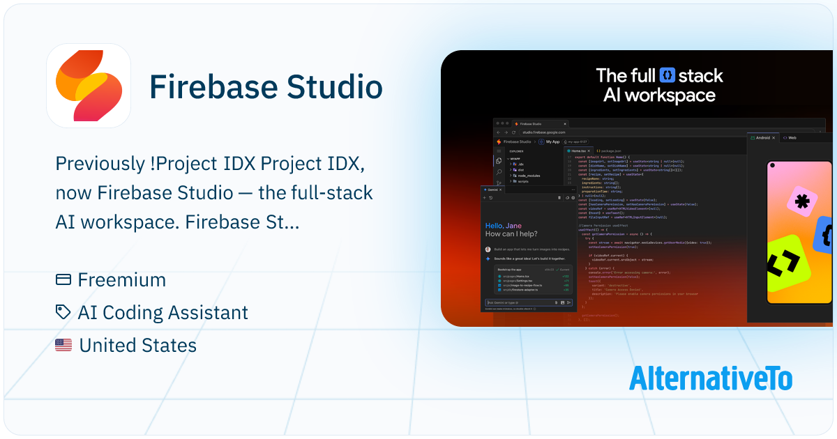 Firebase Studio: A cloud-based, agentic development environment designed to accelerate how you ...