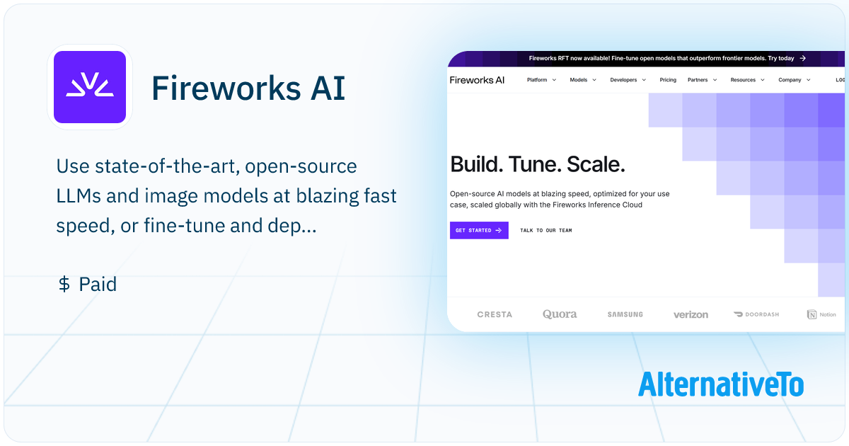 Fireworks AI: Deploy and fine-tune AI models swiftly | AlternativeTo