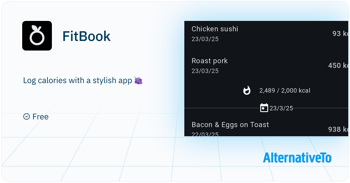 FitBook: Log calories with a stylish app 🍇 | AlternativeTo