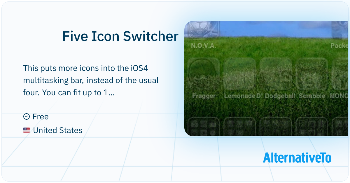 Five Icon Switcher: This puts more icons into the iOS4 multitasking ...
