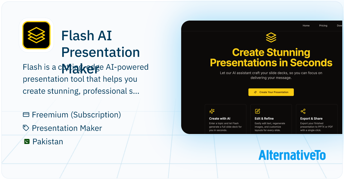 Flash AI Presentation Maker: AI-powered presentations from your topic ...