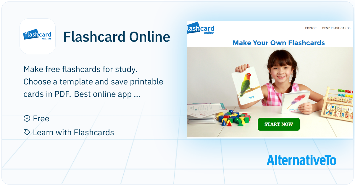 Flashcard Online: Free web app to make printable flashcards in PDF ...