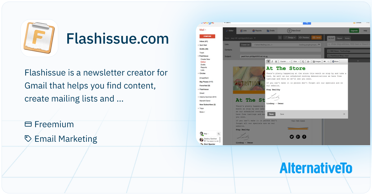 Flashissue.com: Design amazing emails with our drag-and-drop editor ...