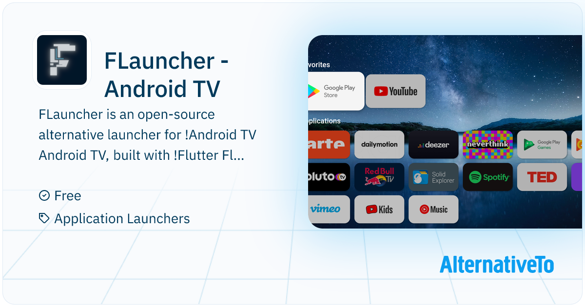 FLauncher - Android TV: Open-source alternative launcher for Android TV ...