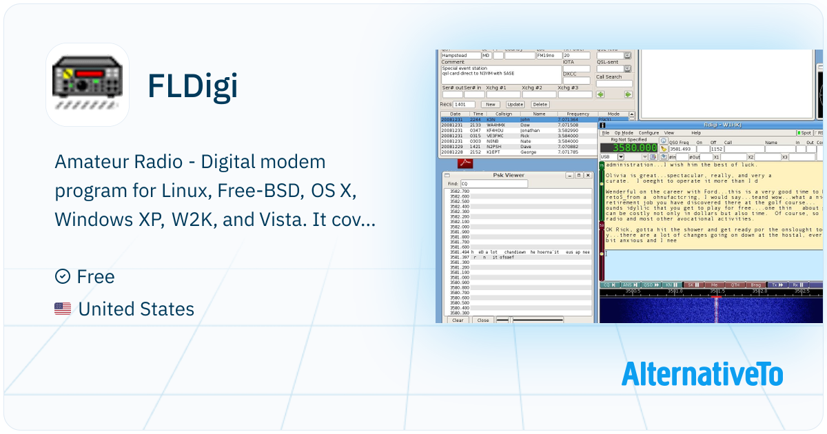 FLDigi: Amateur Radio - Digital modem program for Linux | AlternativeTo