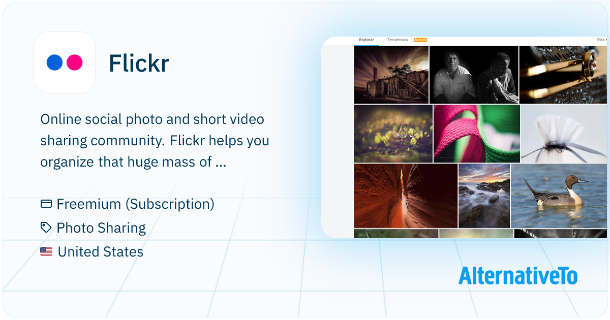 Flickr: Image and video hosting service | AlternativeTo