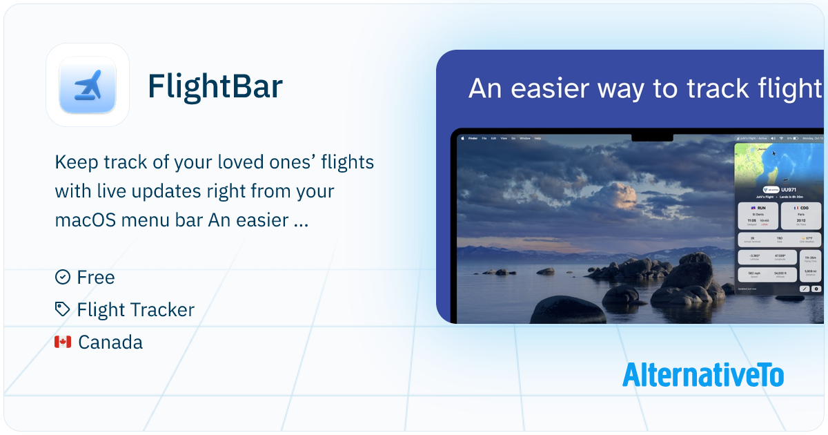 FlightBar: MacOS menu bar app for real-time flight status updates ...