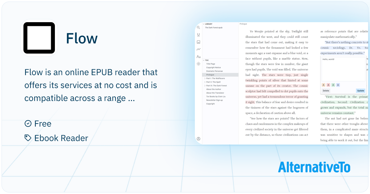 Flow: Dive into ebooks with a customizable, grid-layout reader that ...
