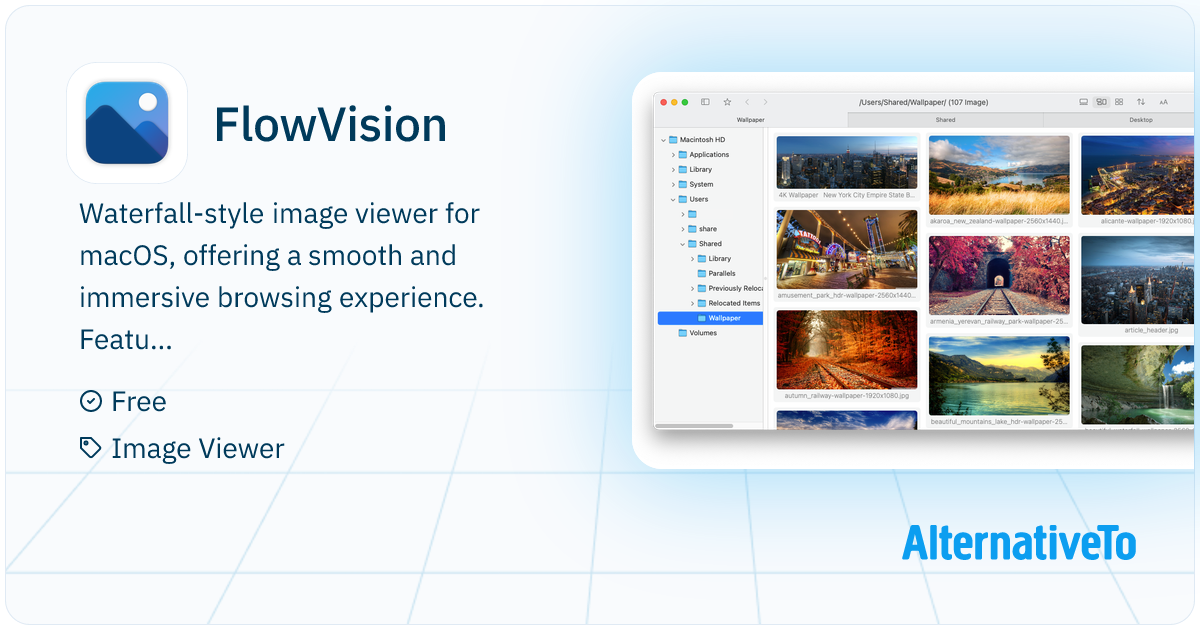 FlowVision: Waterfall-style image viewer for macOS, offering a smooth ...