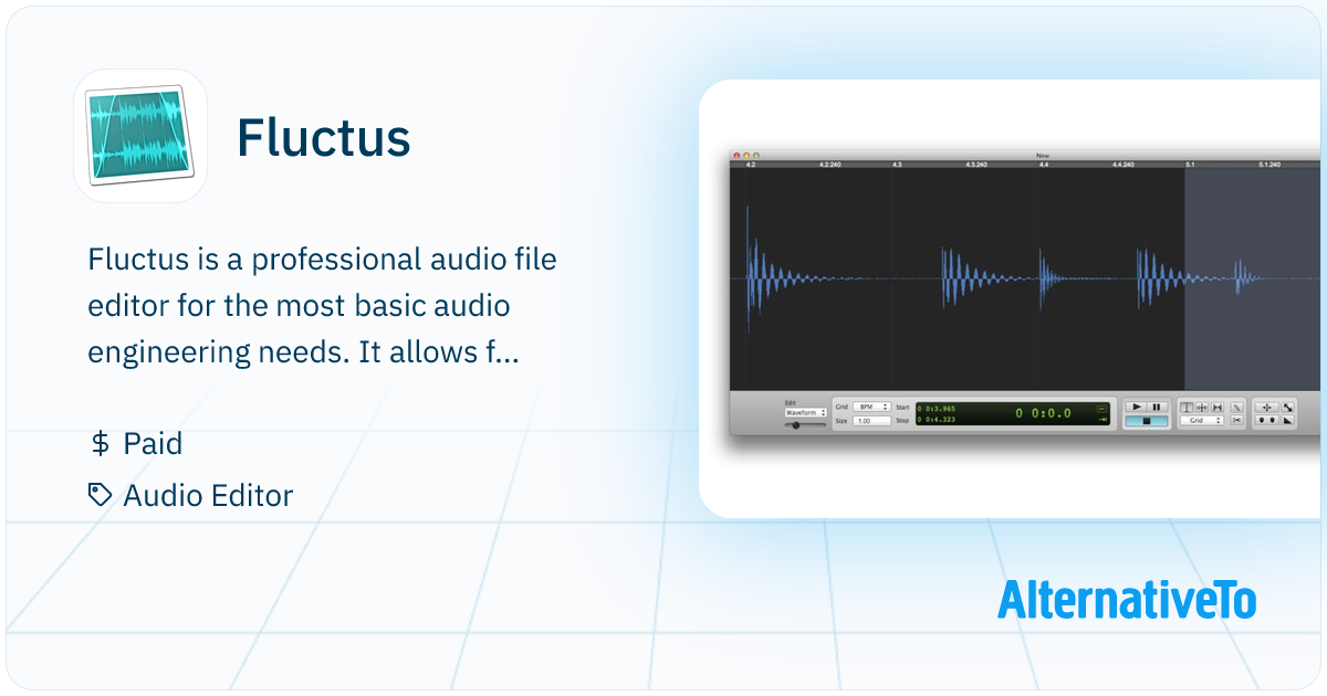 Fluctus: Professional audio file editor for the most basic audio ...