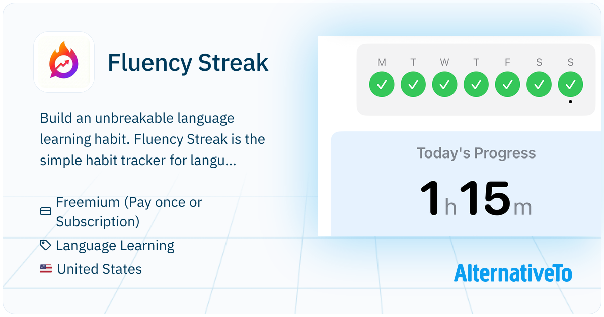 Fluency Streak: A simple habit tracker for language learners — track ...