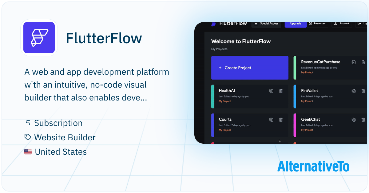 FlutterFlow: Extensible, no-code app and web development platform based ...