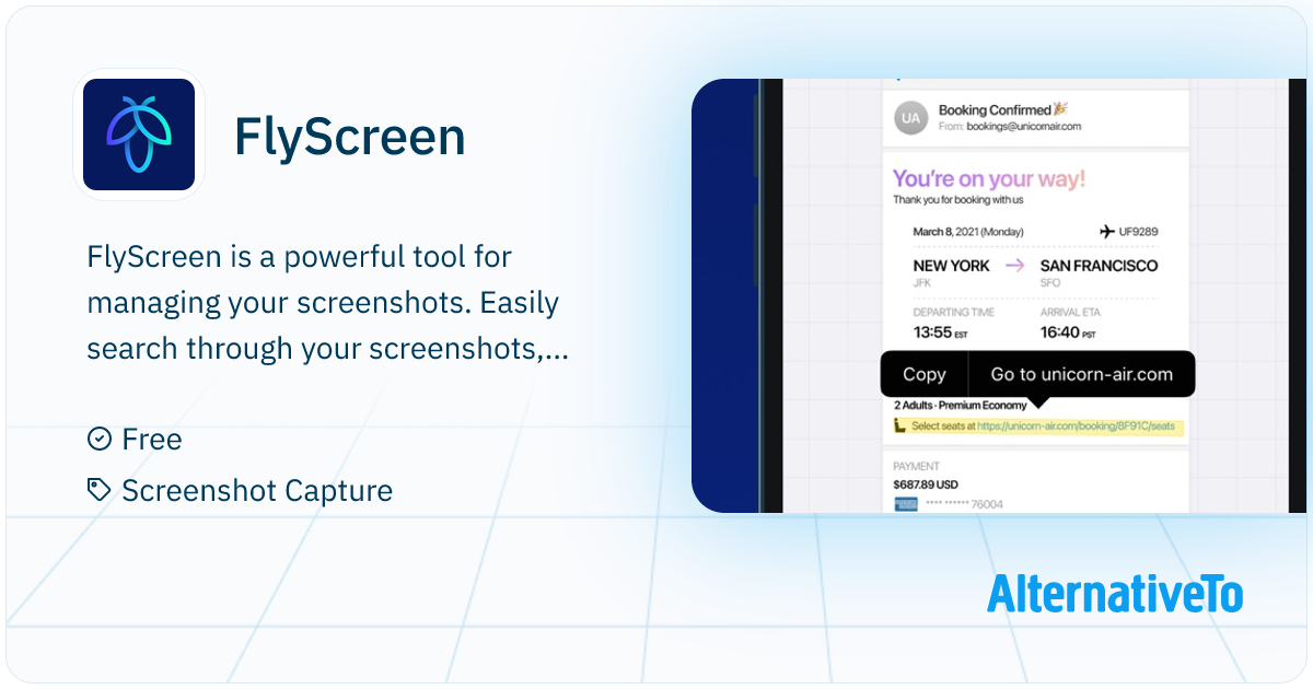 FlyScreen: Powerful screenshot manager for iOS. | AlternativeTo