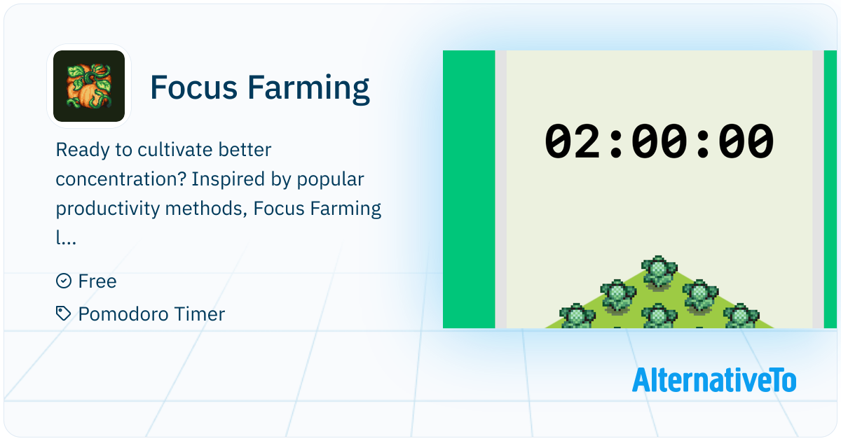 Focus Farming: A focus timer gamifying your productivity journey ...