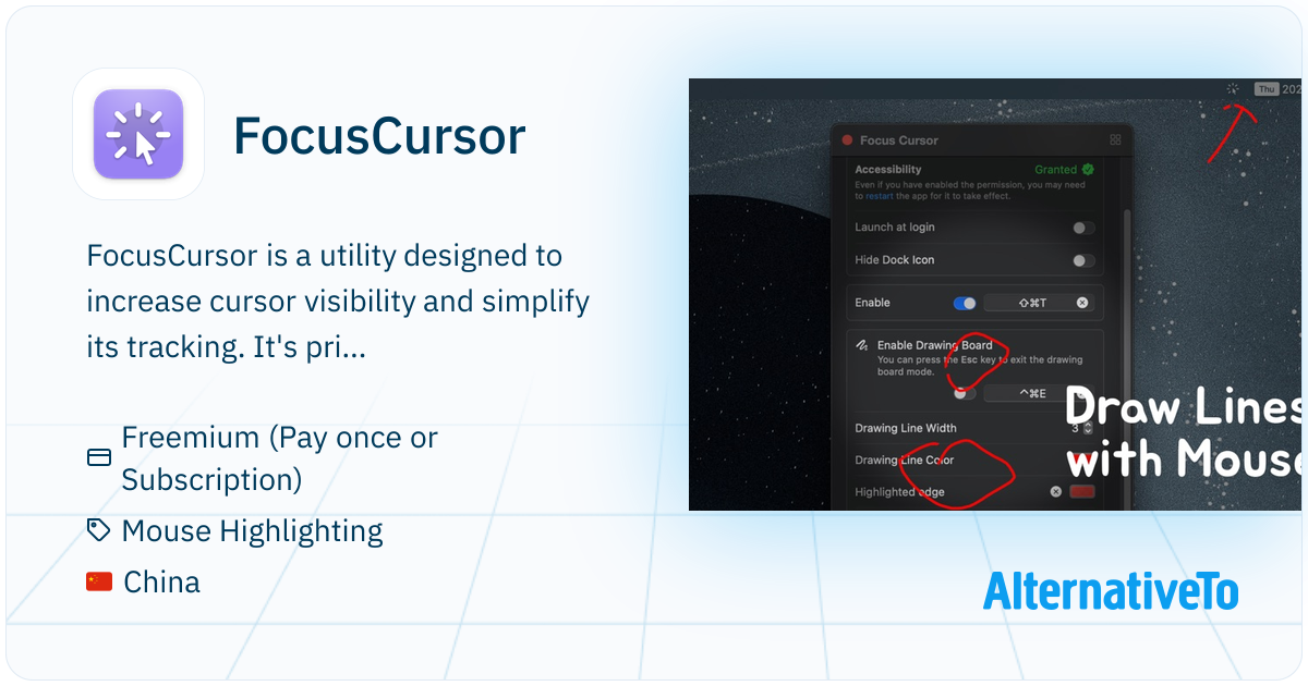 FocusCursor: Highlights cursor, animates clicks, dims background for ...