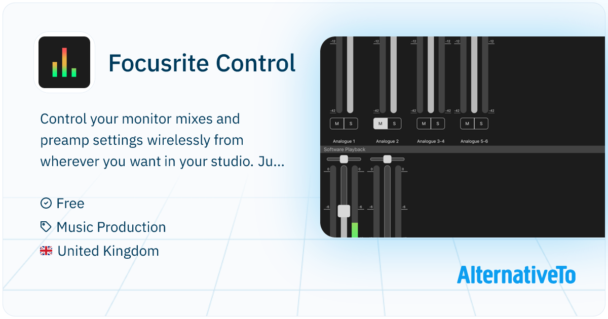 Focusrite Control: Control your monitor mixes and preamp settings ...