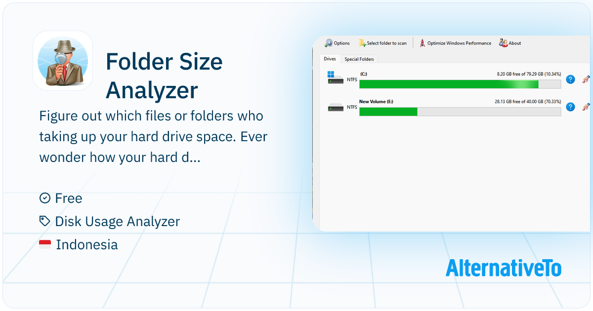 Folder Size Analyzer: Quickly find out which files or folders who ...