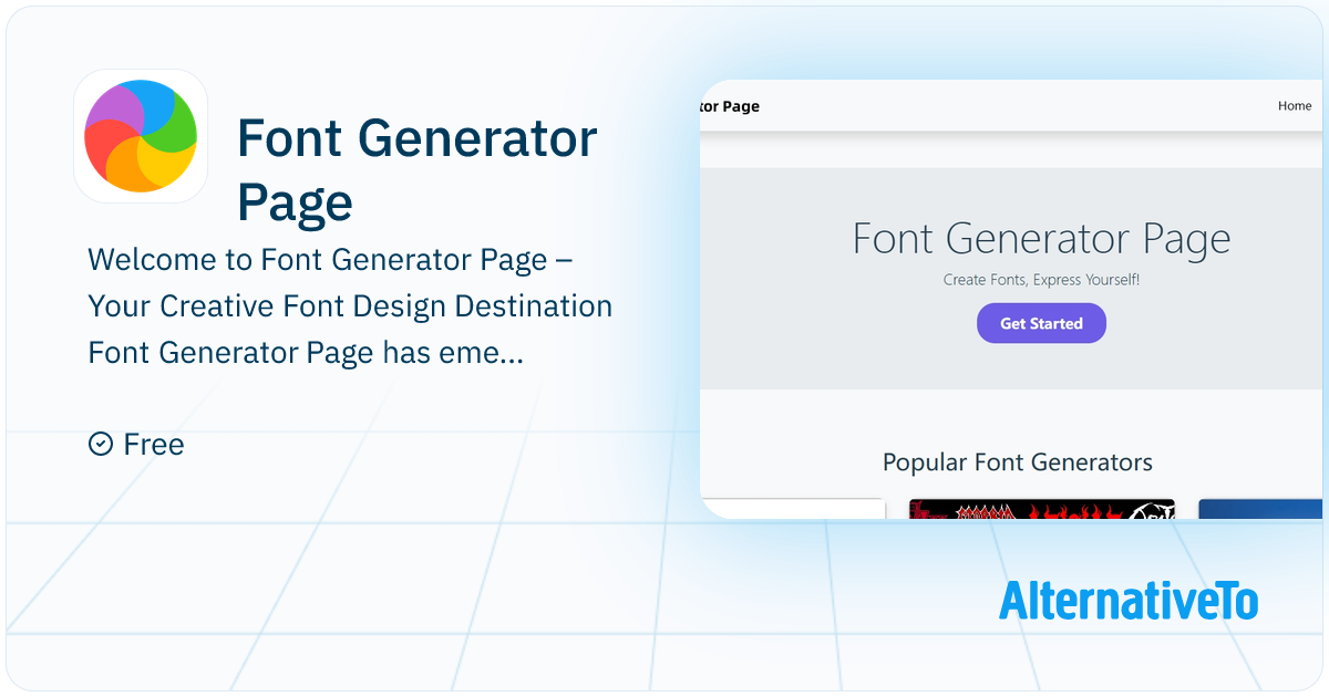 Font Generator Page: Create unique fonts with our intuitive Font ...